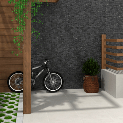 Behobia Negro Stacked Stone Porcelain - Natural Tile & Bathrooms