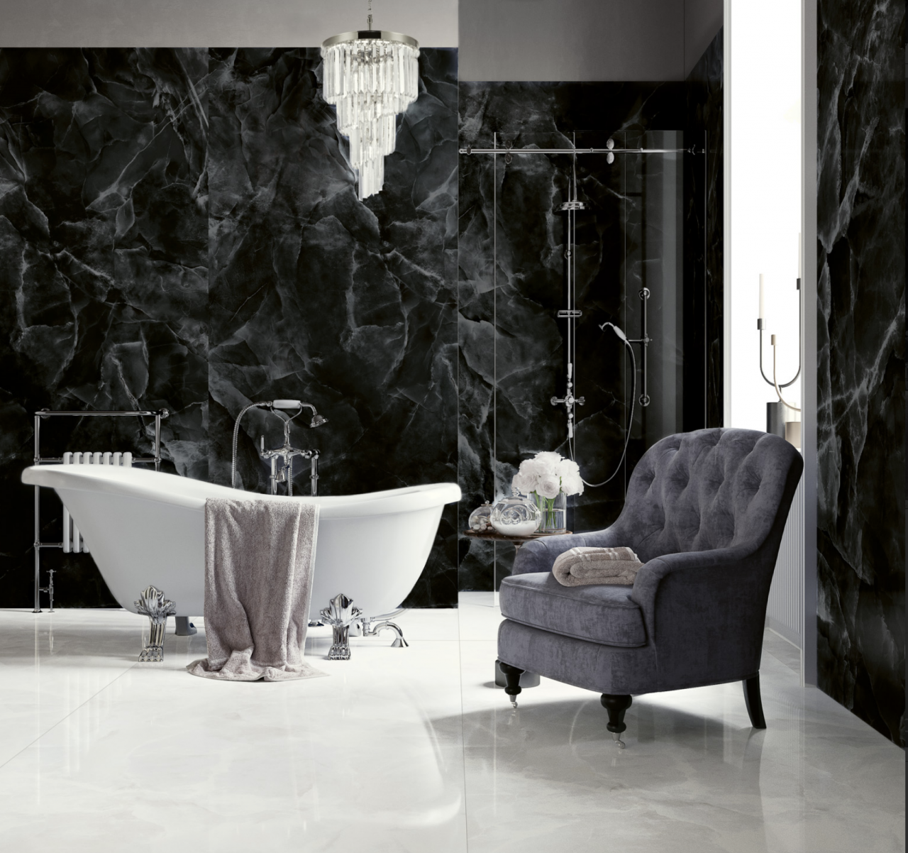 Marble & Onyx Effect Tiles – Natural Tile & Bathrooms