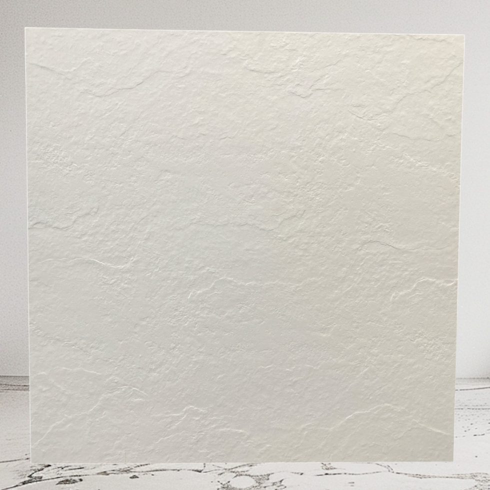 Rendered Plaster - Rockface Textured White - Natural Tile & Bathrooms